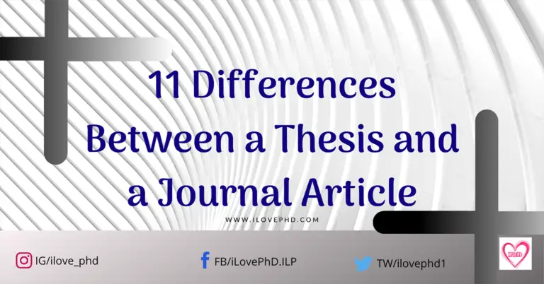 11 Differences Between a Thesis and an Article - iLovePhD