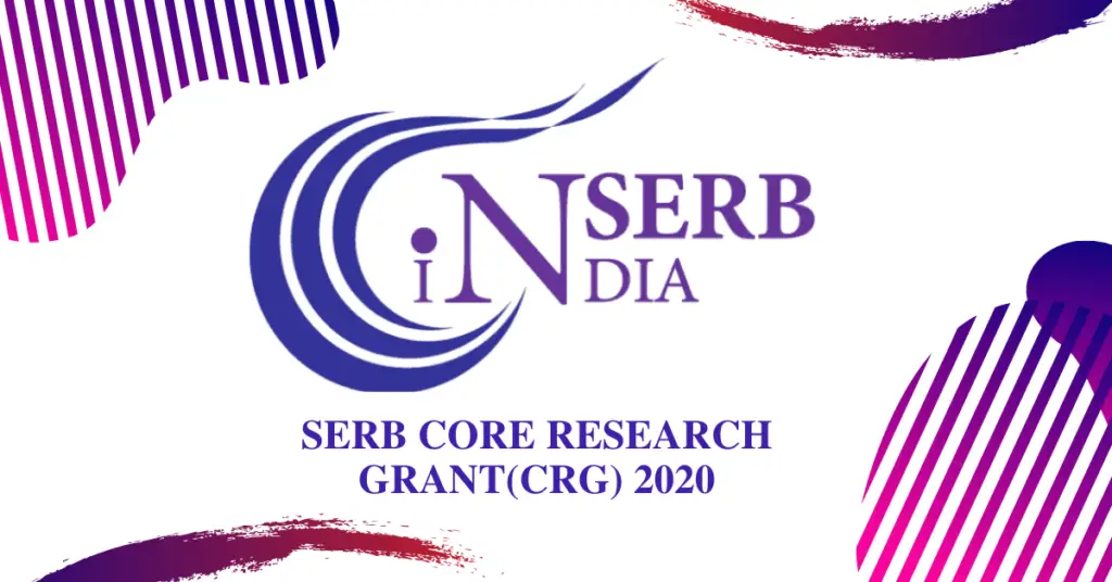SERB Core Research Grant 2020 - iLovePhD
