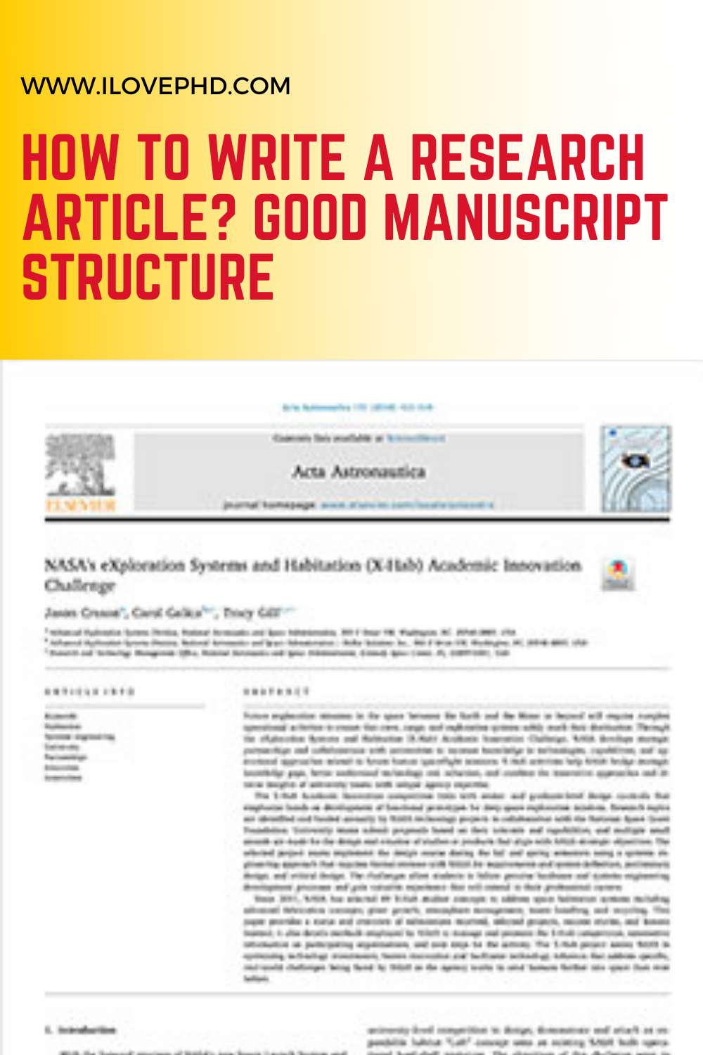 Good Research Paper Format for High-Impact Journals - iLovePhD
