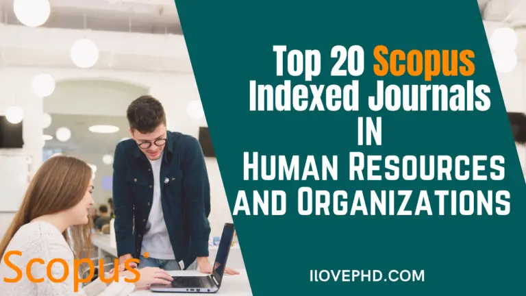 Top 20 Scopus Indexed Journals in Human Resources and Organizations ...