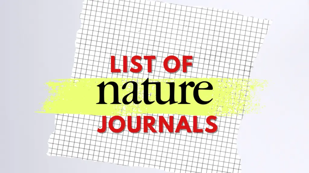 List of Nature Journals - iLovePhD