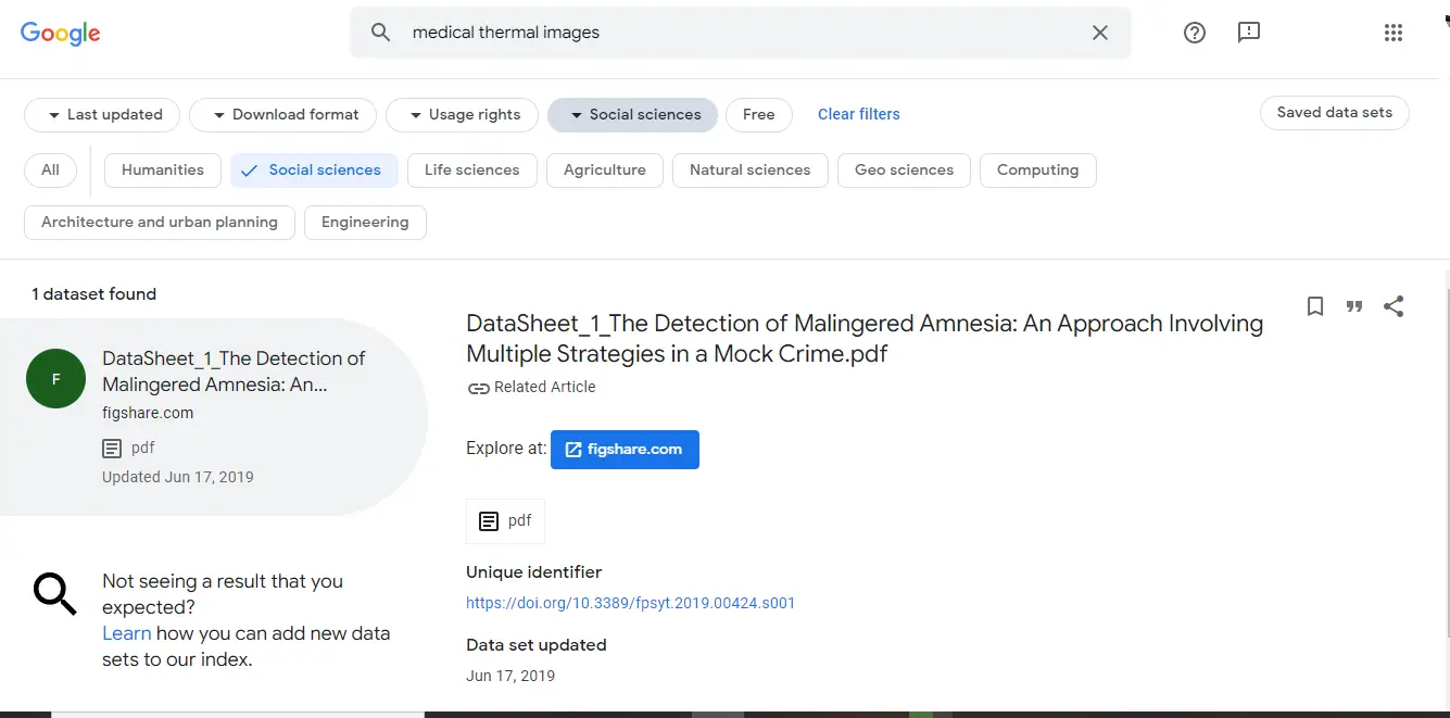Free Dataset Download Using Google - iLovePhD