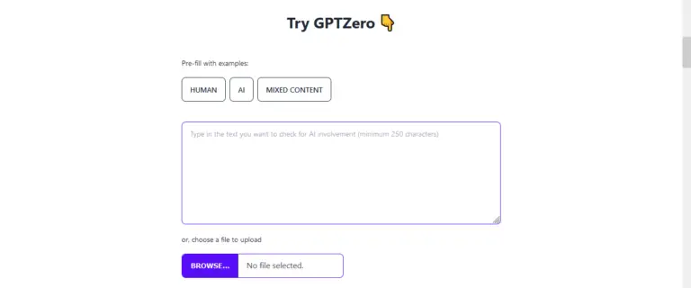 Powerful GPTZero AI Detector Tool for Free - iLovePhD