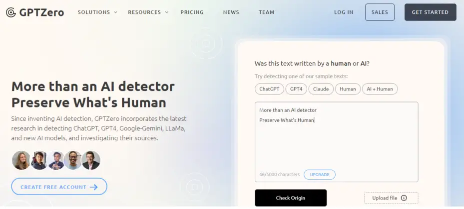 Powerful GPTZero AI Detector Tool for Free - iLovePhD