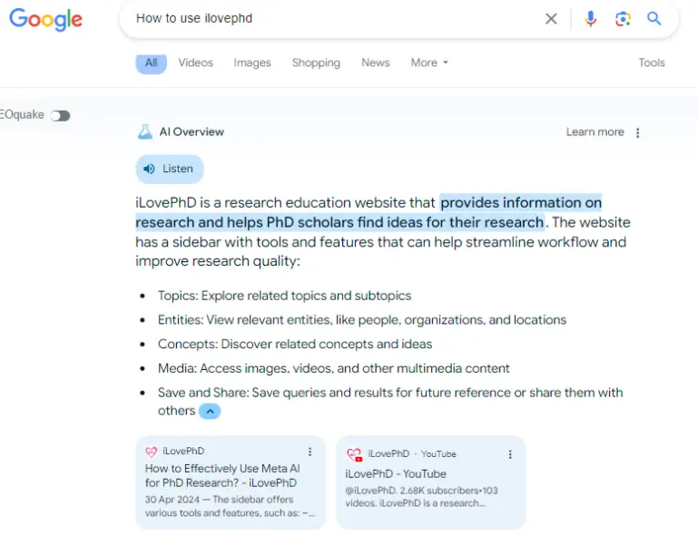 Google AI for PhD Research - Tools and Techniques - iLovePhD