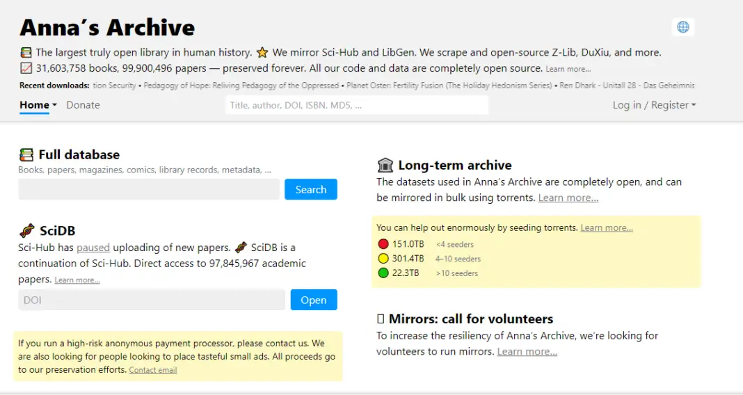 Anna's Archive: Download Research Papers for Free in 2025! - iLovePhD