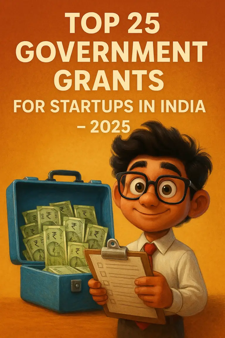 Top 25 Government Grants for Startups in India – 2025 - iLovePhD